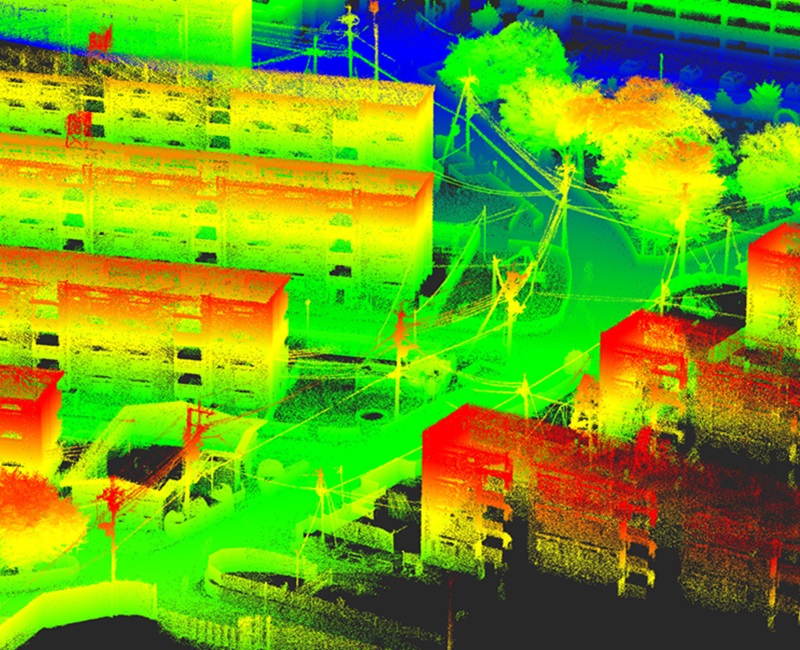 3D modeling with LiDAR for apartment complex redesign - 色の国際科学芸術研究センター